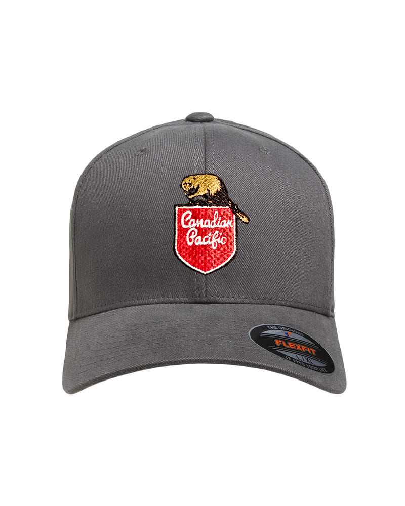 CP 1950's Beaver Shield Grey Flexfit Cap – Revelstoke Railway Museum